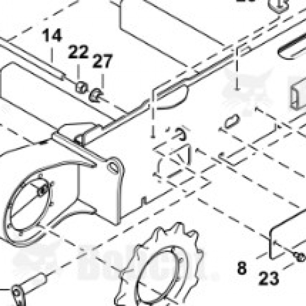 Right Hand Track Frame for Excavators - 7162602 - Bobcat Dealer ...